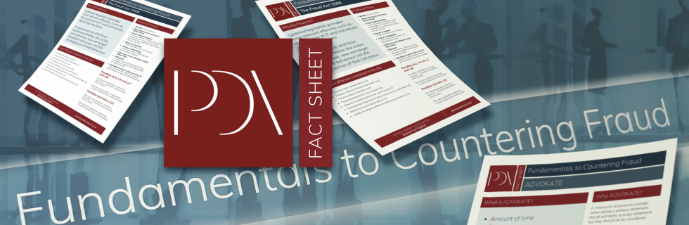 Fundamentals to Countering Fraud; ADVOKATE - PDA